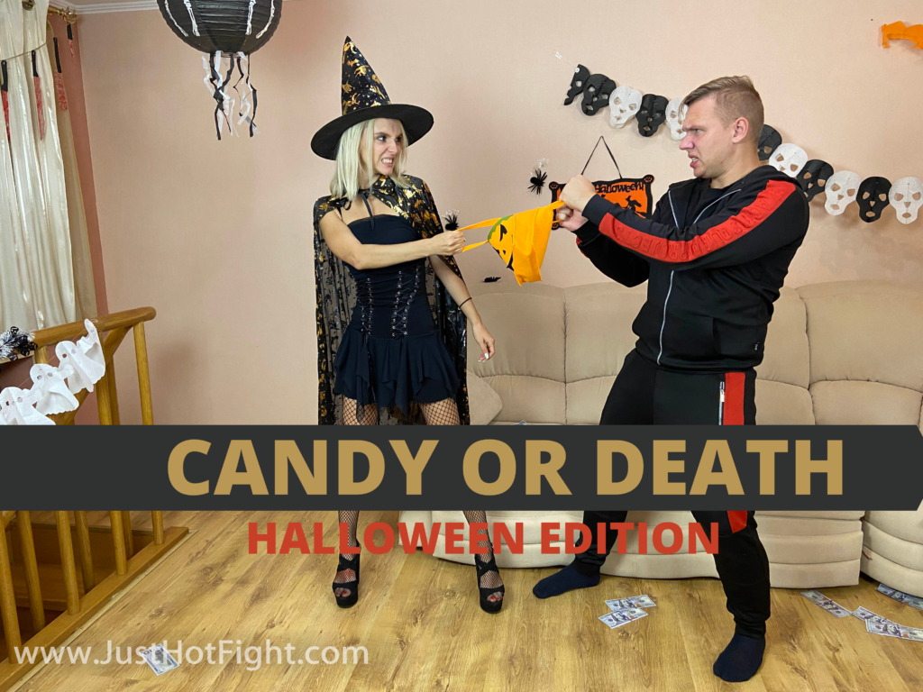 Halloween hot fight with a witch – JustHotFight