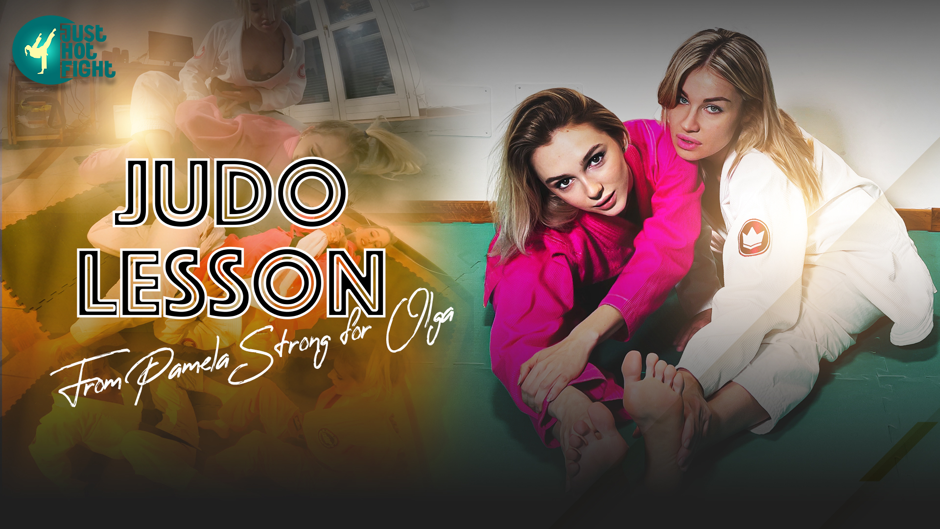 JUDO LESSON FROM AMELA STRONG FOR OLGA - JustHotFight