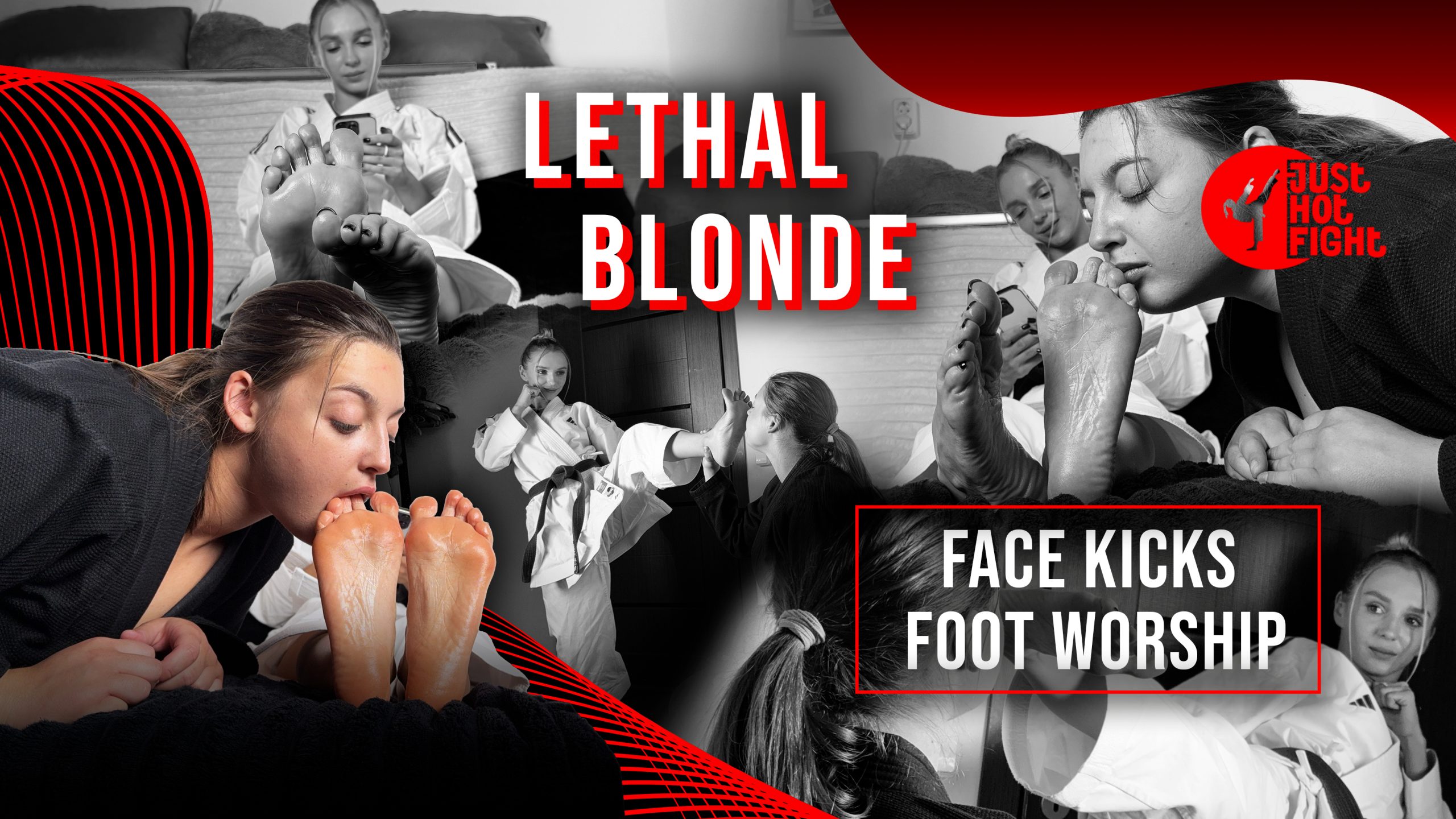 FOOTWORSHIP/ SNIFFING AND KICKS - JustHotFight